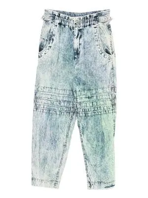 MARANT ETOILE Elasticated-waistband Tapered Jeans - Blue