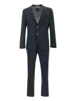 BOSS H-huge Two-button Peak-lapel Suit - Green