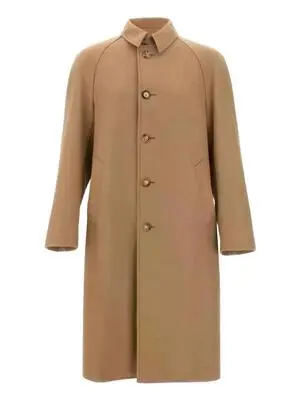 Boglioli Button Pocket Coat - Neutrals