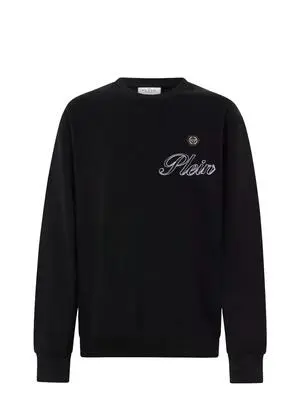 Philipp Plein Crew-neck Signature Sweatshirt - Black