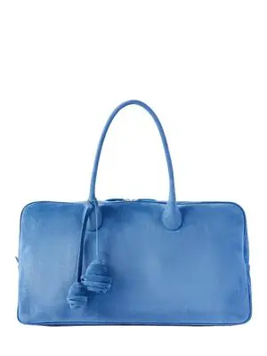 Magda Butrym Brigitte Embellished Suede Tote - Blue