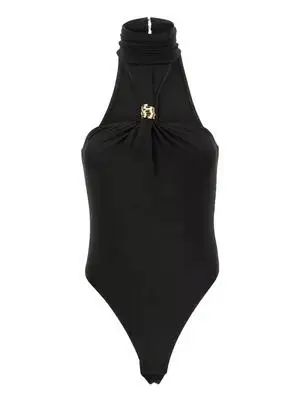 Elisabetta Franchi High-neck Bodysuit - Black