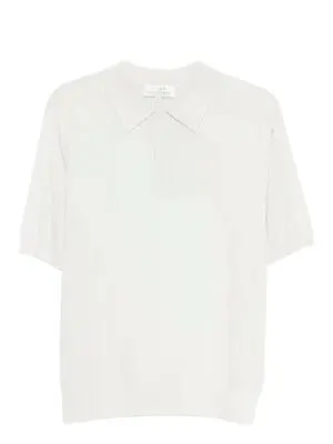 Studio Nicholson Arieta Buttoned Polo Shirt - Neutrals