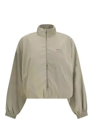Balenciaga Logo-detail Bomber Jacket - Neutrals