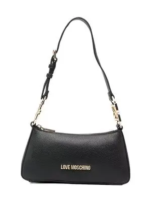 Moschino Logo-lettering Shoulder Bag - Black