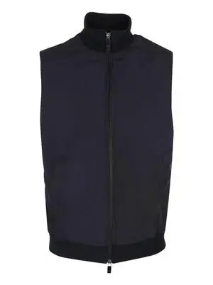 Pal Zileri Zip-up Gilet - Blue