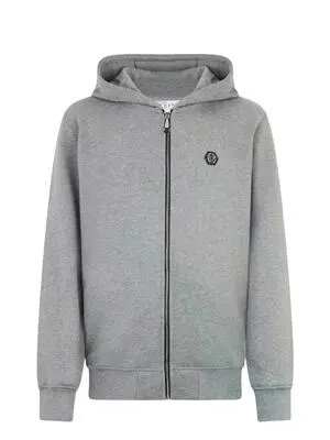 Philipp Plein Zip-up Hoodie - Grey