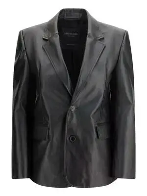 Balenciaga Buttoned Jacket - Black