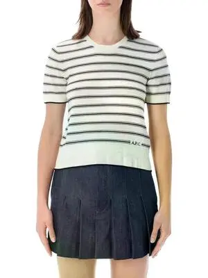 A.p.c. Striped Short-sleeve T-shirt - Neutrals