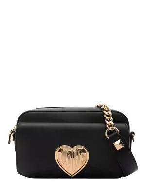 Moschino Heart-motif Shoulder Bag - Black