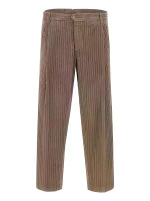 BRIGLIA 1949 Textured Trousers - Brown