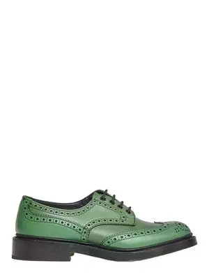 TRICKER'S Bourton Leather Derby Shoes - Green