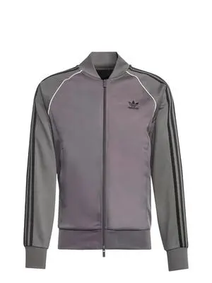 Adidas Striped Sweatshirt - Grey