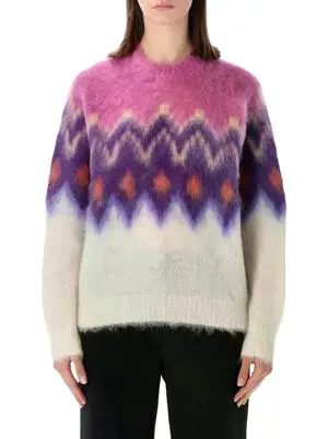 MARANT ETOILE Diamond-pattern Sweater - Pink