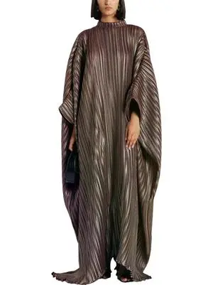 L'IDEE Sahara Pleated Maxi Dress - Brown