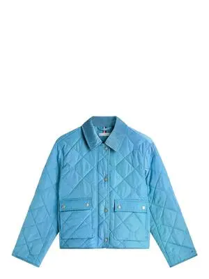 Tommy Hilfiger Quilted Flap-pocket Jacket - Blue
