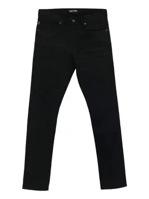 TOM FORD Logo-patch Jeans - Black