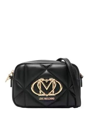 Moschino Logo-lettering Shoulder Bag - Black