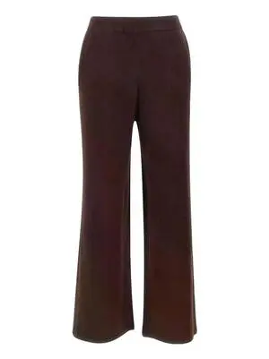 KAOS Elastic-waistband Trousers - Brown