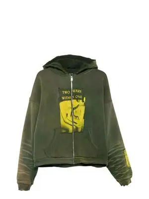 Enfants Riches Déprimés Graphic Zip-up Hoodie - Green