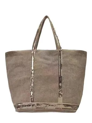 Vanessa Bruno Cabas Linen Tote Bag - Green