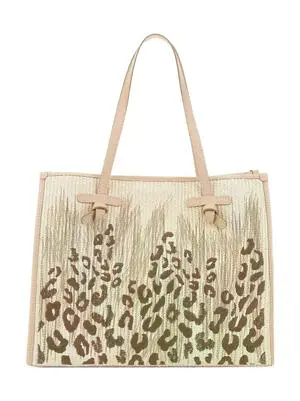 GIANNI CHIARINI Marcella Animal-print Shoulder Bag - Neutrals