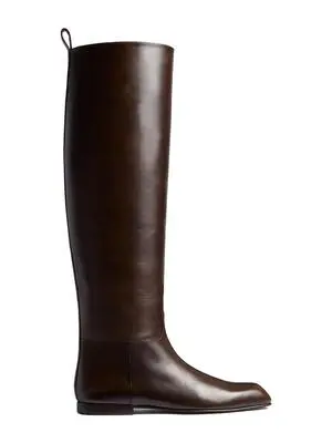Khaite Colt Knee-high Leather Boots - Vintage Brown
