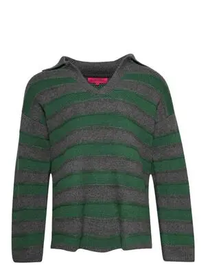 THE ELDER STATESMAN Striped Cashmere Rugby Shirt - Multi