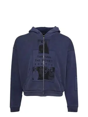 Enfants Riches Déprimés Soviet Arctic Assemblage Zip Hoodie - Blue
