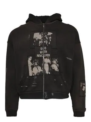 Enfants Riches Déprimés God With Revolver Zip Hoodie - Black