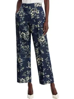 Elie Tahari The Gabby Denim Burnout Pants - Dark Denim