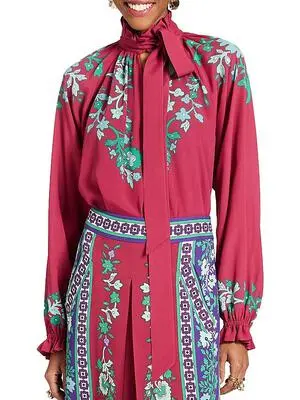 La DoubleJ Cerere Blouse - Regalia Placee Red