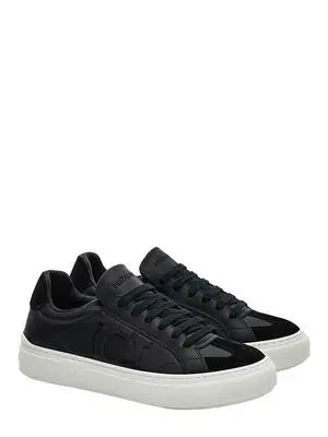 FERRAGAMO Lace Up Sneakers - Nero