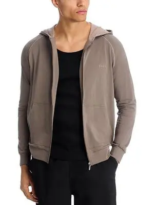 Hugo Boss Mix And Match Hoodie - Medium Brown