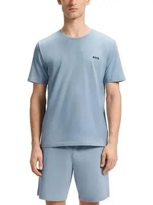 Hugo Boss Mix & Match Logo Tee - Open Blue