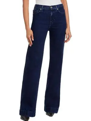 7 For All Mankind Modern Dojo High Rise Wide Leg Flare Jeans - Classical