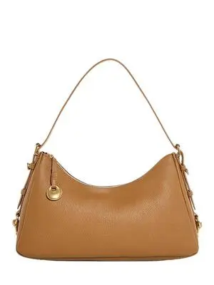 Rebecca Minkoff Mia Large Leather Shoulder Bag - Mocha