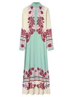 La DoubleJ Halle Floral Maxi Dress - Green