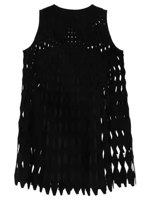 Emporio Armani Cut-out Mini Dress - Black