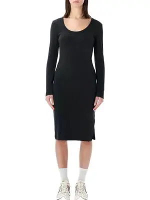 Nike Long-sleeved Midi Dress - Black