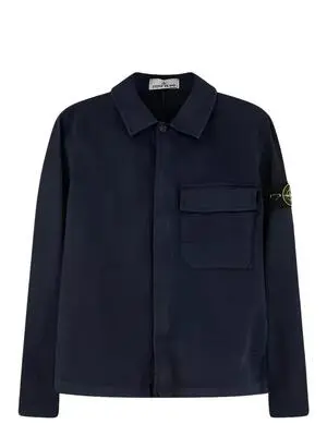 Stone Island Chest-pocket Shirt Jacket - Blue