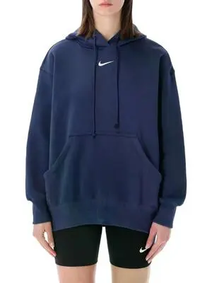 Nike Logo-print Hoodie - Blue