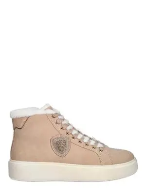 BLAUER. Venus06 Embellished High-top Sneakers - Neutrals