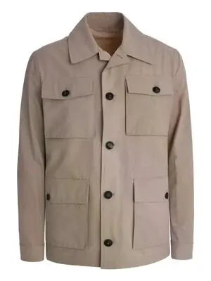 Pal Zileri Buttoned Pocket Field Jacket - Neutrals