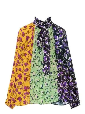 La DoubleJ Floral-pattern Blouse - Yellow