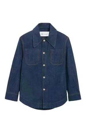 Ami De Coeur Buttoned Overshirt - Blue