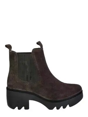 Fly London Pull-tab Block-heel Boots - Brown