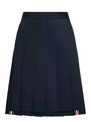 Thom Browne Twill Pleated Mini Skirt - Blue