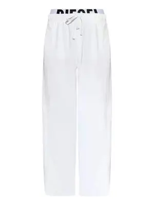 DIESEL Drawstring Waistband Track Pants - White