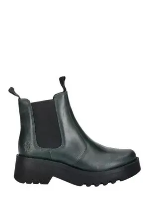 Fly London Pull-tab Chelsea Boots - Green